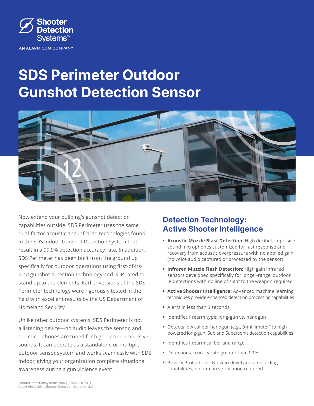 Data Sheets - Shooter Detection Systems (SDS)